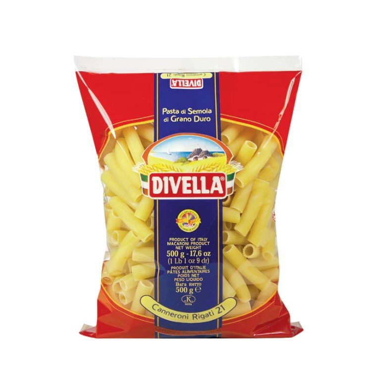 Pasta Canneroni Rigati 21 | Divella | 500g – ItalianMart