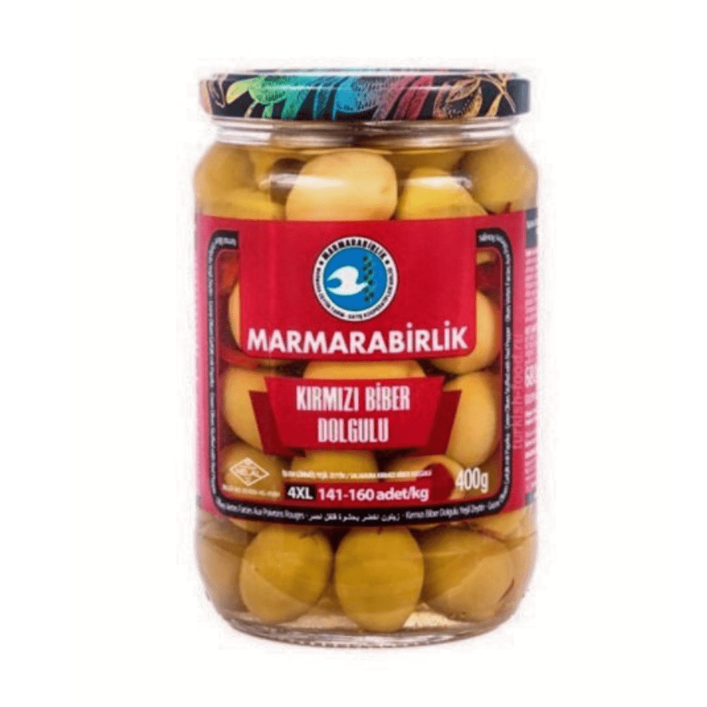 Stuffed Olives | with red pepper | 400g – ItalianMart